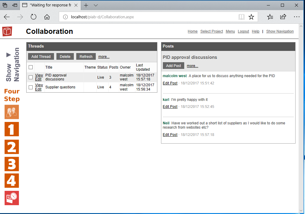 Project Collaboration